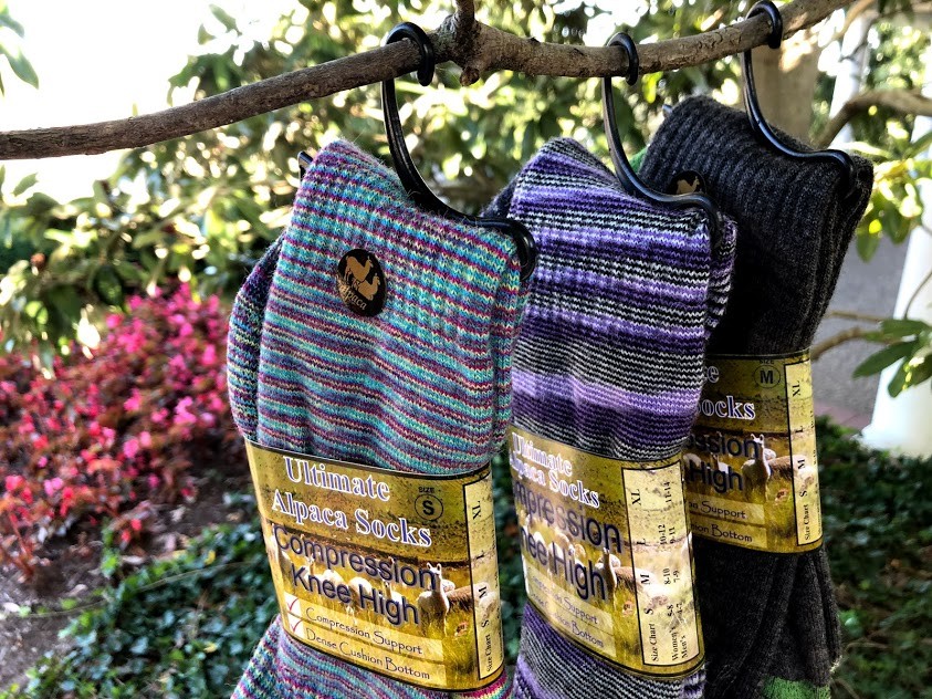 Alpaca Compression Socks | S&B Bell Farms
